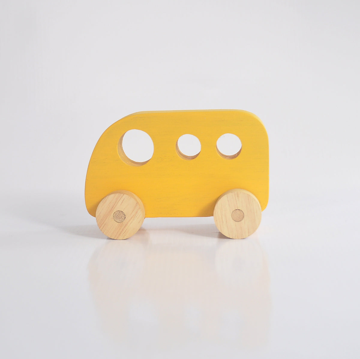 Wooden toy Van - Yellow – Oleeto Toys